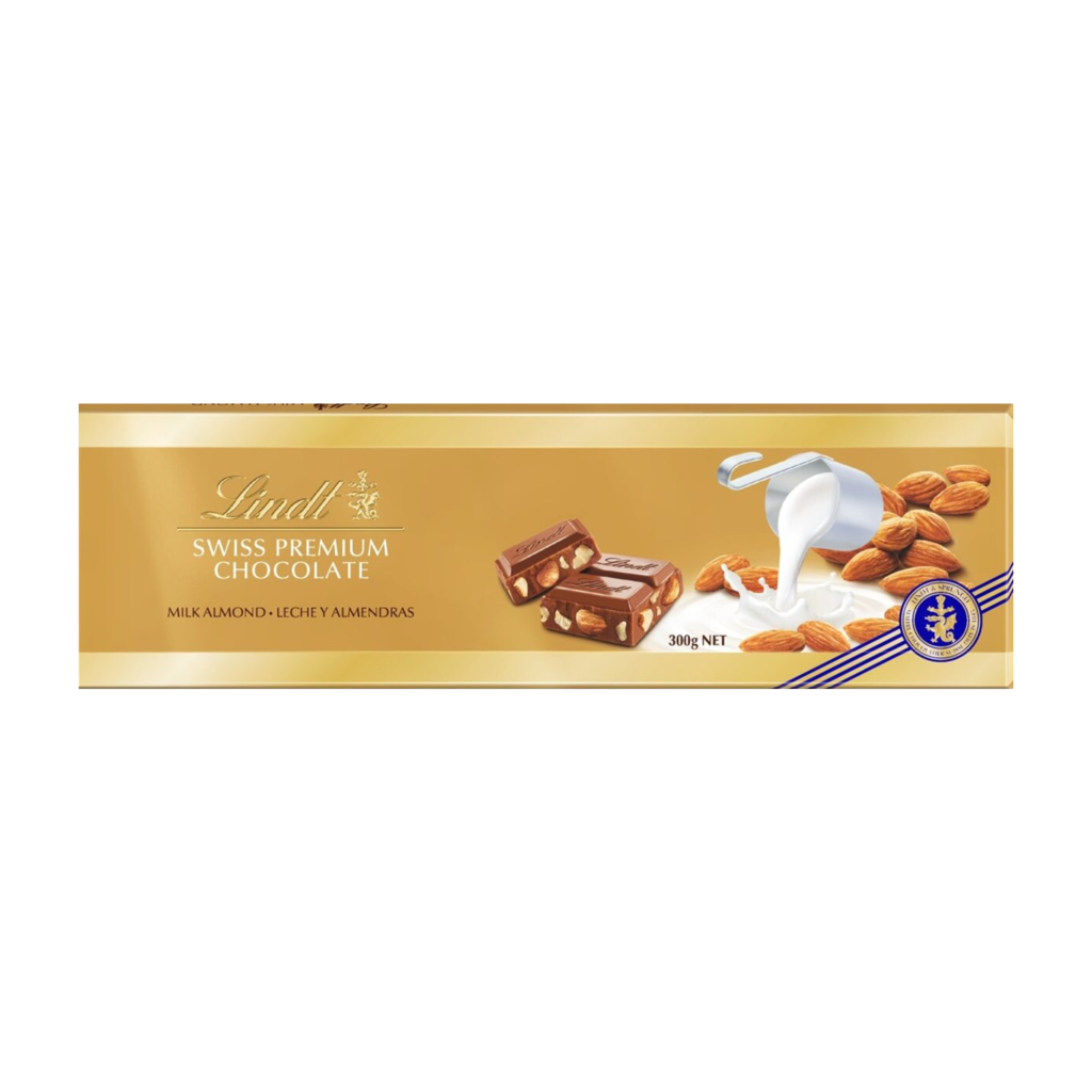 Lindt GOLD TABLET Milk chocolate Almond 300g – MFD Group